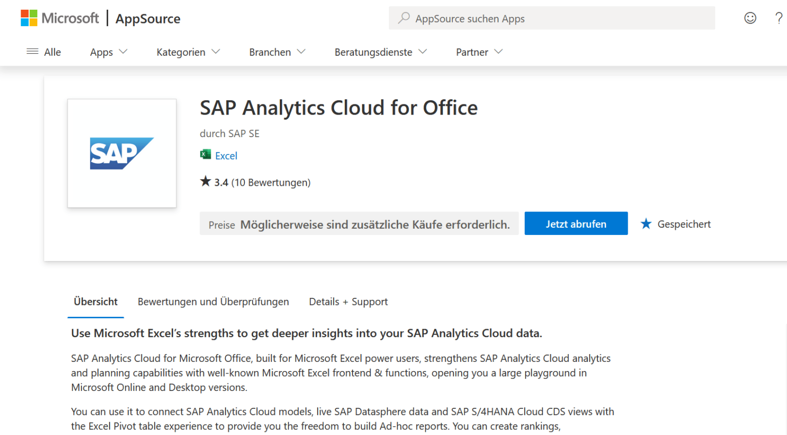 SAP Analytics Cloud Excel Add-In ☁️ Übersicht + 5 Vorteile